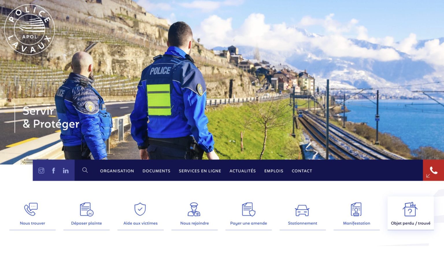 Police Lavaux – Davantage de prestations en ligne – Le Courrier